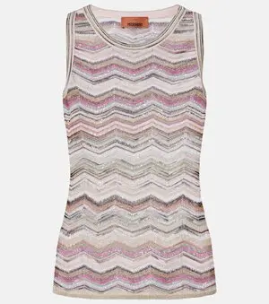 Missoni Zigzag Sequin Lamé Top - Multicoloured