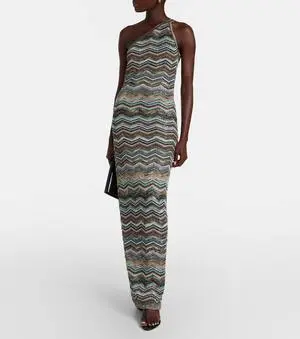Missoni Zig-zag Lamé Maxi Dress - Multicoloured