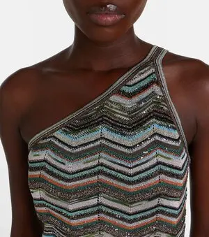 Missoni Zig-zag Lamé Maxi Dress - Multicoloured
