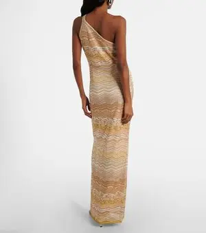 Missoni Zigzag Lamé Maxi Dress - Gold