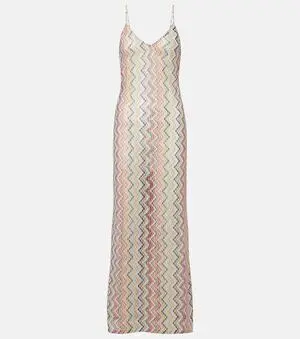 Missoni Zigzag Lamé Maxi Dress - Multicoloured