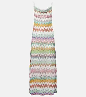 Missoni Zigzag Lamé Maxi Dress - Multicoloured