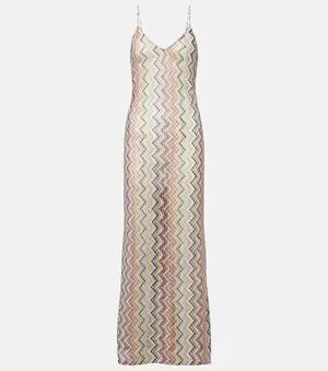 Missoni Zigzag Lamé Maxi Dress - Multicoloured