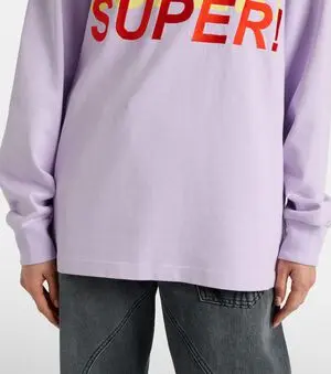 JW Anderson Printed Cotton Polo Sweater