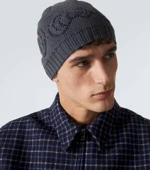 Gucci Horsebit Wool Beanie - Grey