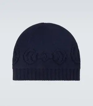 Gucci Horsebit Wool Beanie - Blue