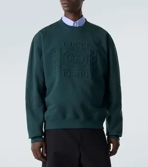 Gucci Interlocking G Cotton Jersey Sweatshirt