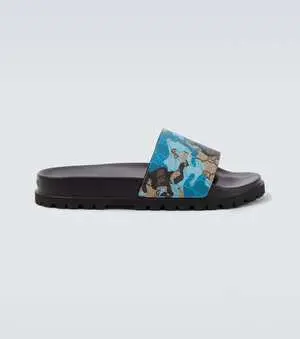 Gucci Textured Slides Slipper