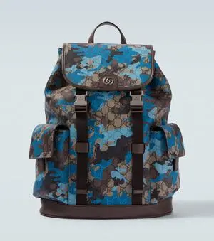 Gucci Gg Canvas Camouflage Backpack - Multicoloured