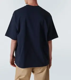 Gucci Logo Cotton Jersey T-shirt - Blue