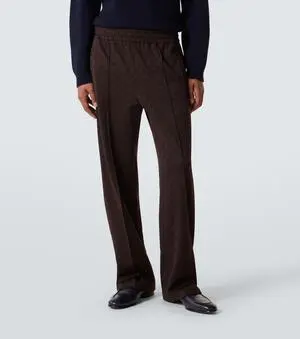 Gucci Gg Jacquard Track Pants - Brown