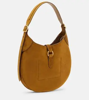 Polo Ralph Lauren Polo Id Small Suede Shoulder Bag - Brown