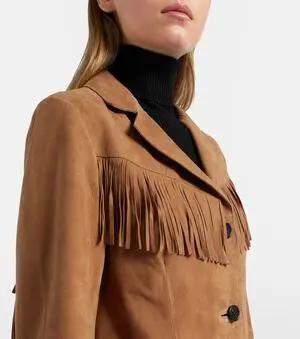 Rixo Fringed Suede Jacket