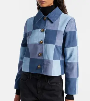 Rixo Patchwork Suede Jacket