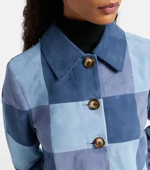 Rixo Patchwork Suede Jacket