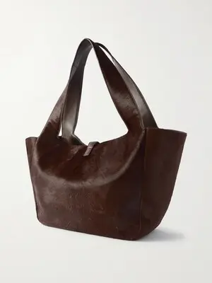 Saint Laurent Le 5 À 7 Bea Pony Hair Tote - Brown