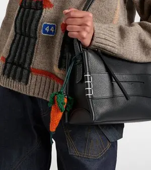 JW Anderson Carrot Knitted Bag Charm - Orange