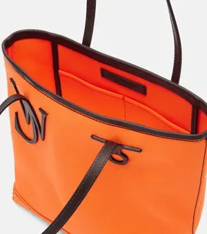 JW Anderson Anchor Small Leather-trimmed Tote Bag - Orange