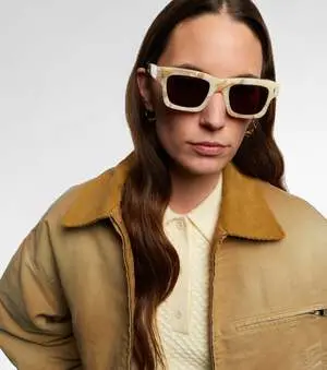 JW Anderson Rectangular Sunglasses - Beige