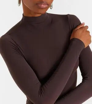 Wolford Buenos Aires Sheer Bodysuit - Brown
