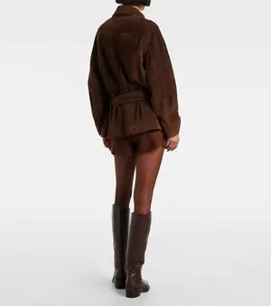 Wolford Control Polka-dot Sheer Tights - Brown