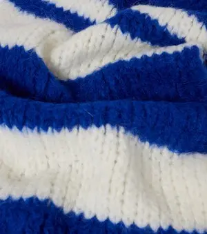 JW Anderson Striped Alpaca-blend Scarf