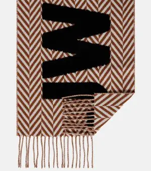 JW Anderson Logo Wool And Alpaca-blend Scarf