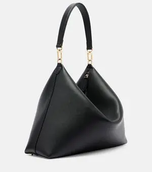 TOTEME Bevel Leather Shoulder Bag - Black