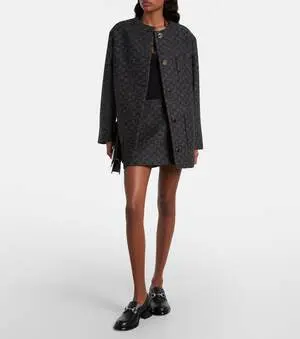 Gucci Gg Wool-blend Tweed Coat