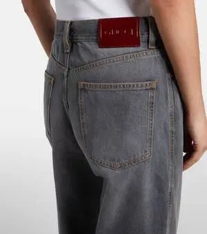 Gucci Faded Wide-leg Jeans