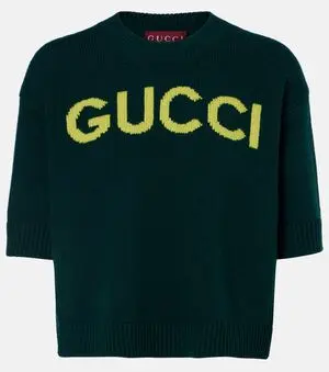 Gucci Logo Wool Top