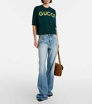 Gucci Logo Wool Top