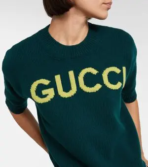 Gucci Logo Wool Top