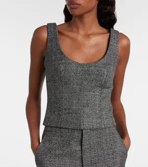 Gucci Cropped Wool Tank Top