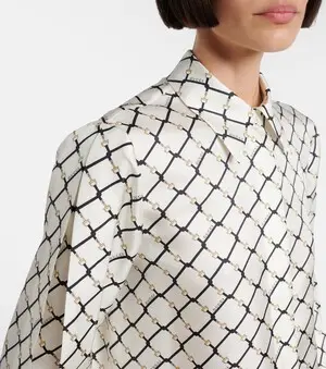 Gucci Horsebit Silk Twill Shirt
