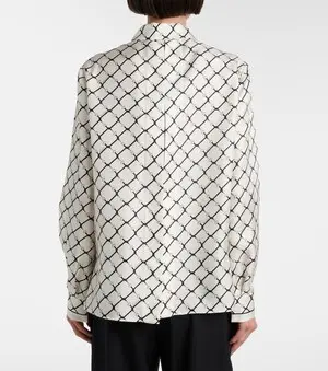 Gucci Horsebit Silk Twill Shirt