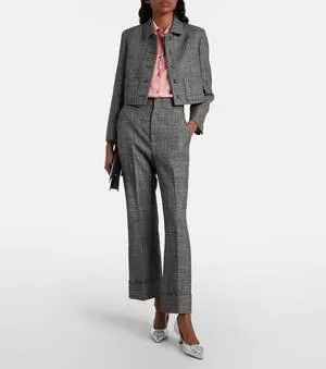 Gucci High-rise Wool Straight Pants
