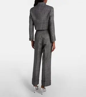 Gucci High-rise Wool Straight Pants