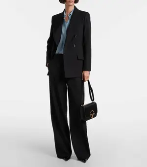 Gucci High-rise Wool Straight Pants