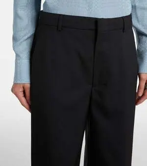 Gucci High-rise Wool Straight Pants
