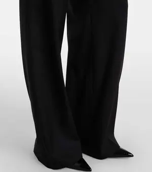 Gucci High-rise Wool Straight Pants