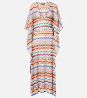 Missoni Zig Zag Lamé Kaftan - Multicoloured