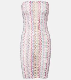 Missoni Strapless Mini Dress - Multicoloured