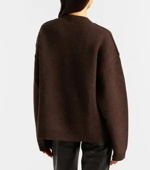 JACQUES WEI Embroidered Merino Wool Sweater