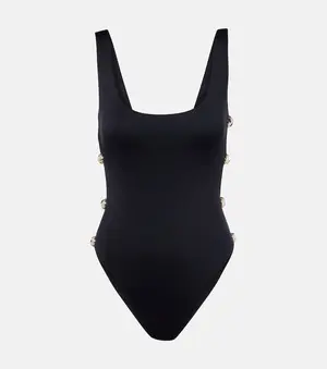 Simkhai Embellished Swimsuit - Black