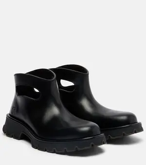 Loewe Bobby Leather Ankle Boots