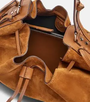 Isabel Marant Étoile Bolton Medium Suede Shoulder Bag - Brown
