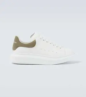Alexander McQueen Oversized Leather Sneakers - White