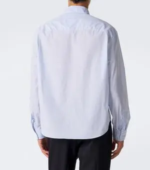 LARDINI Striped Cotton Poplin Shirt