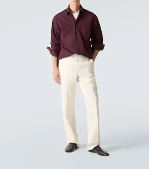 LARDINI High-rise Slim Pants